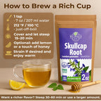 Herbal detox tea with Skullcap