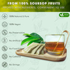 Herbal detox tea with soursop flavour