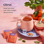 herbal detox tea with sweet tangerine
