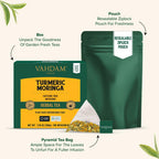 herbal detox tea with turmeric and moringa