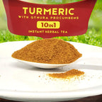 Herbal detox tea with turmeric