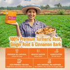 Herbal detox tea with turmeric