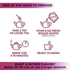 Herbal detox tea with valerian root