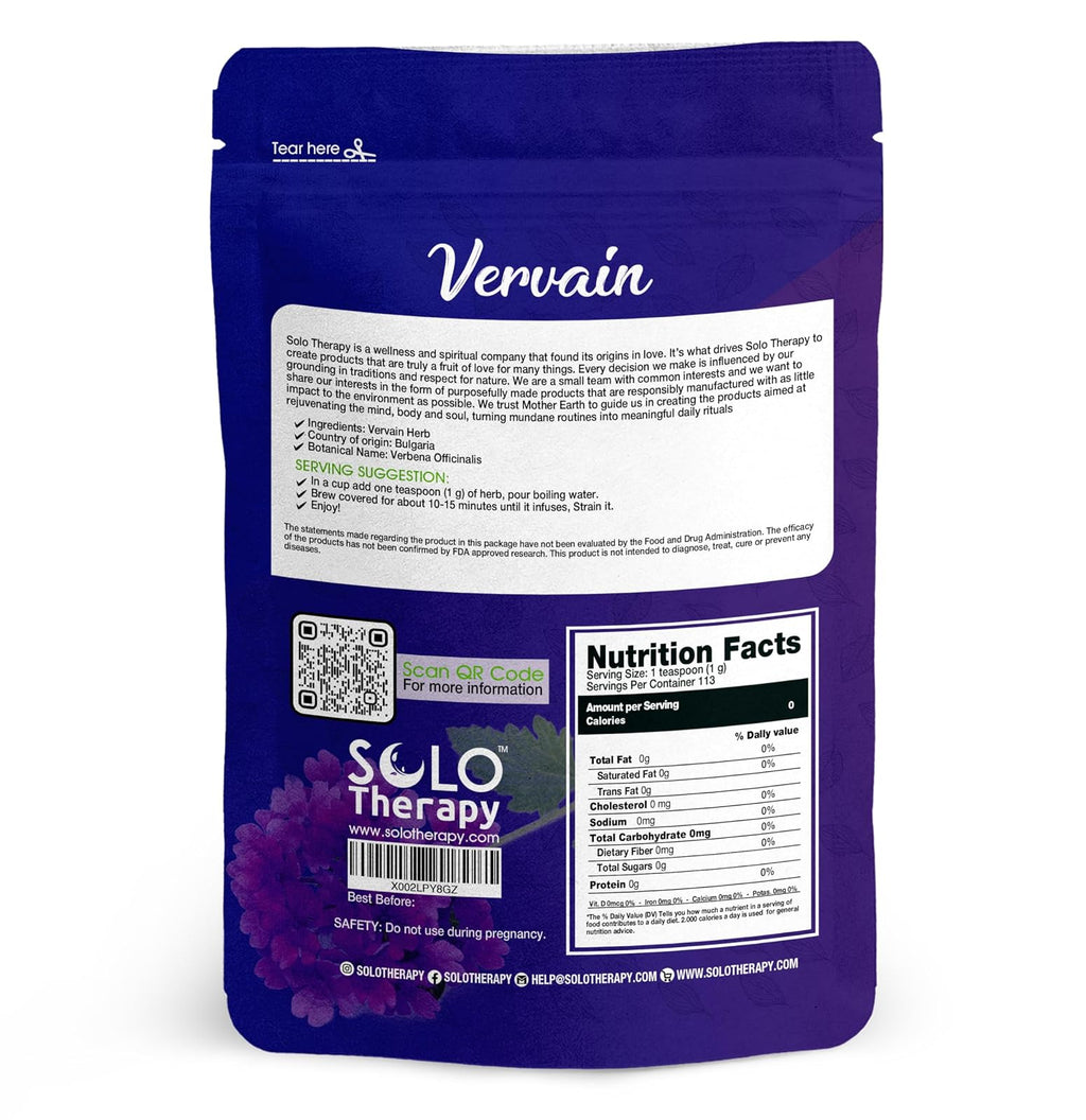 Herbal detox tea with vervain