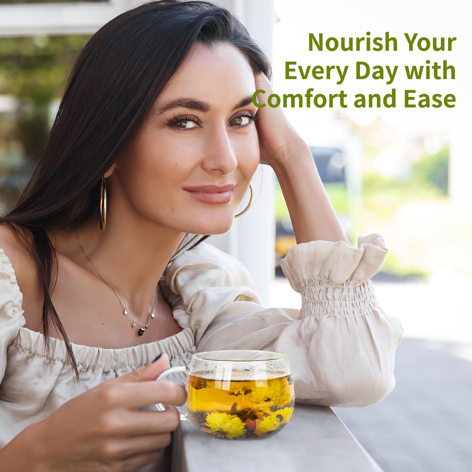 herbal detox tea with wolfberry