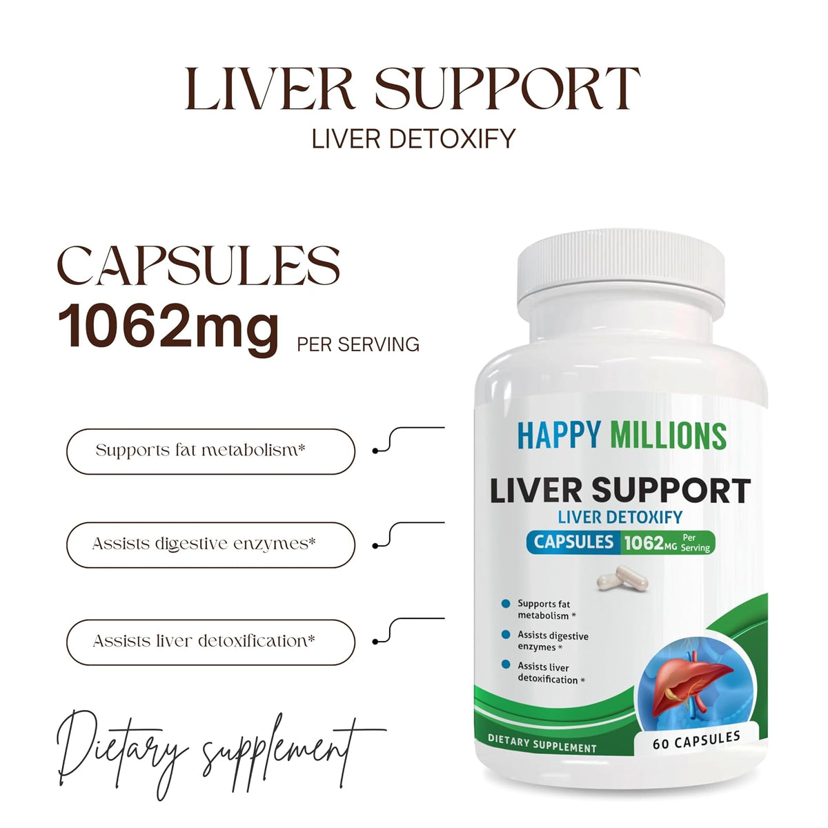 Herbal detox with dandelion extract