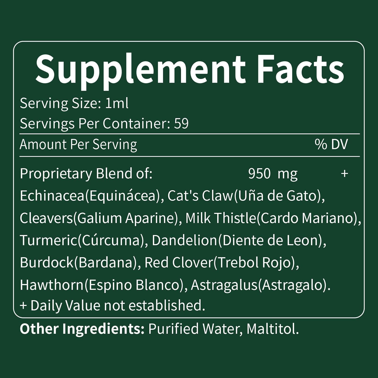 herbal detox with echinacea extract