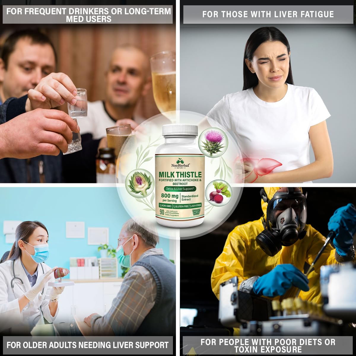 Herbal detox with Milk Thistle