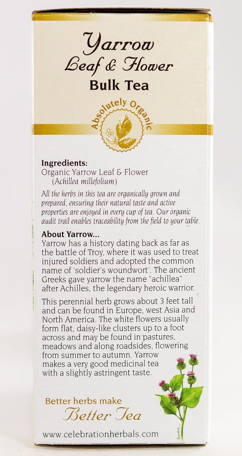 herbal detox with yarrow flower