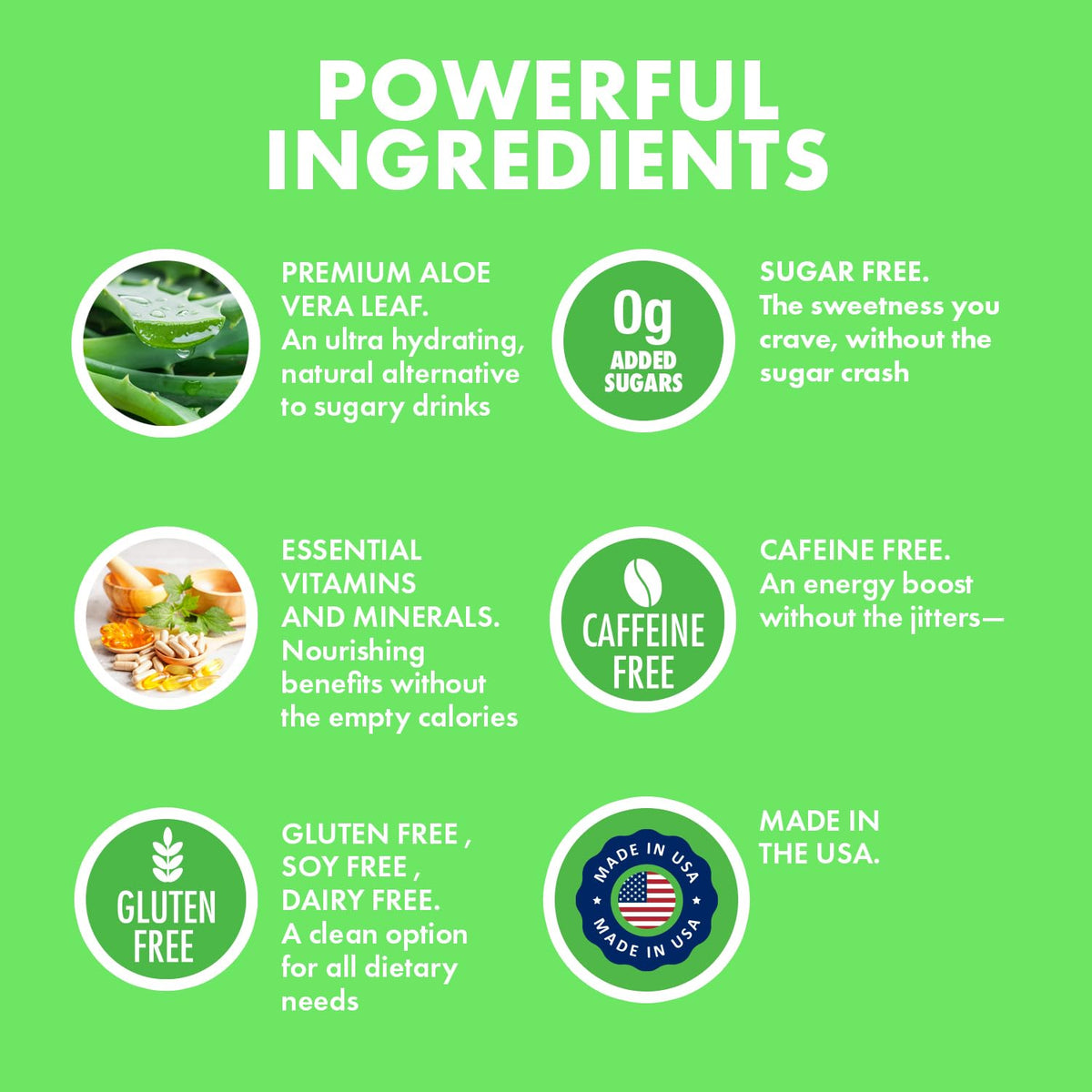 Herbal drink mix for hydration