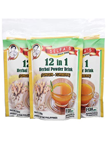 herbal drink with turmeric and ginger