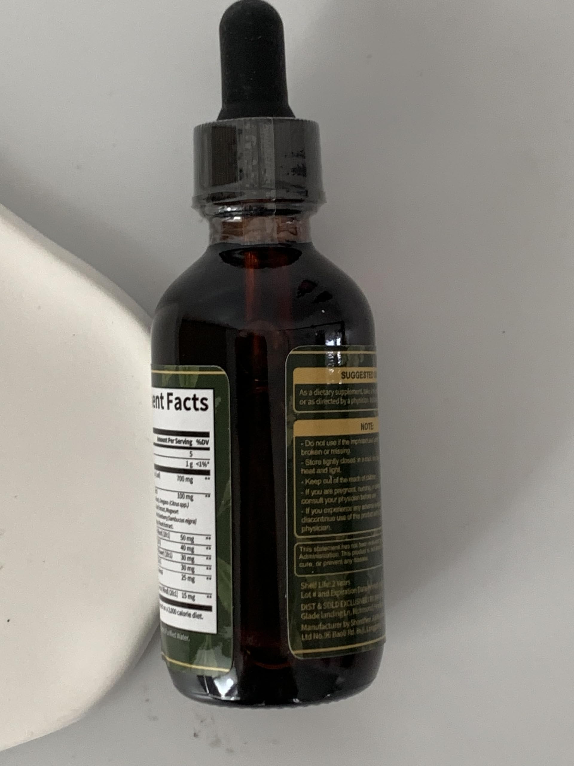 Herbal drops for enhanced lung function