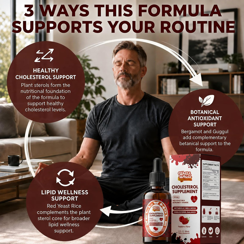 Herbal drops for lowering cholesterol