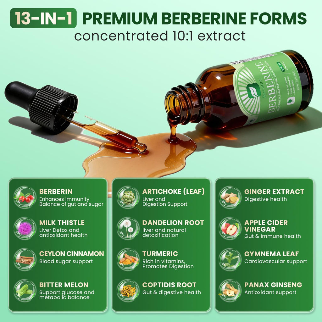 herbal drops with berberine benefits