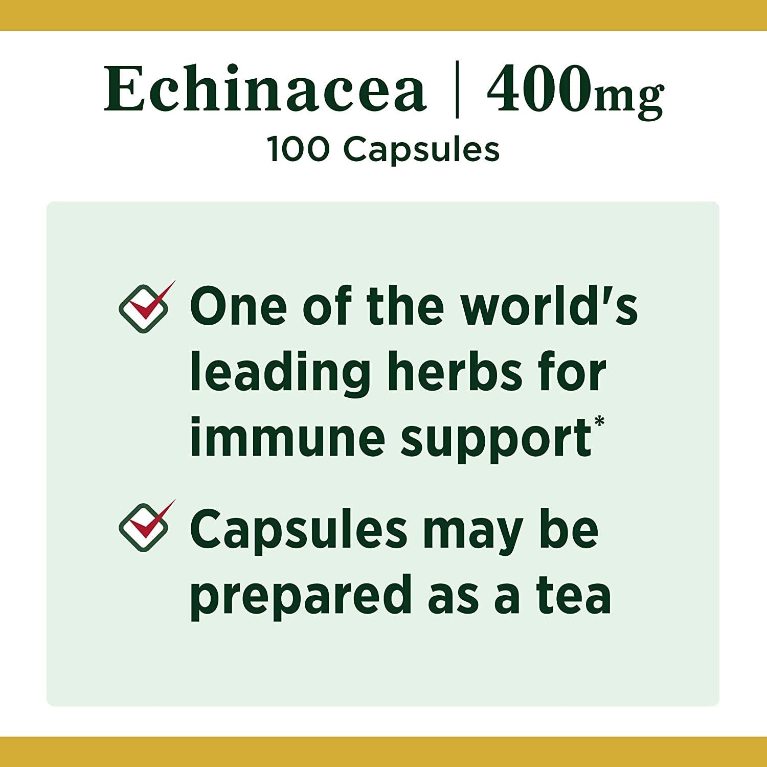 Herbal echinacea for immune defense