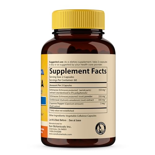 Herbal echinacea for seasonal relief