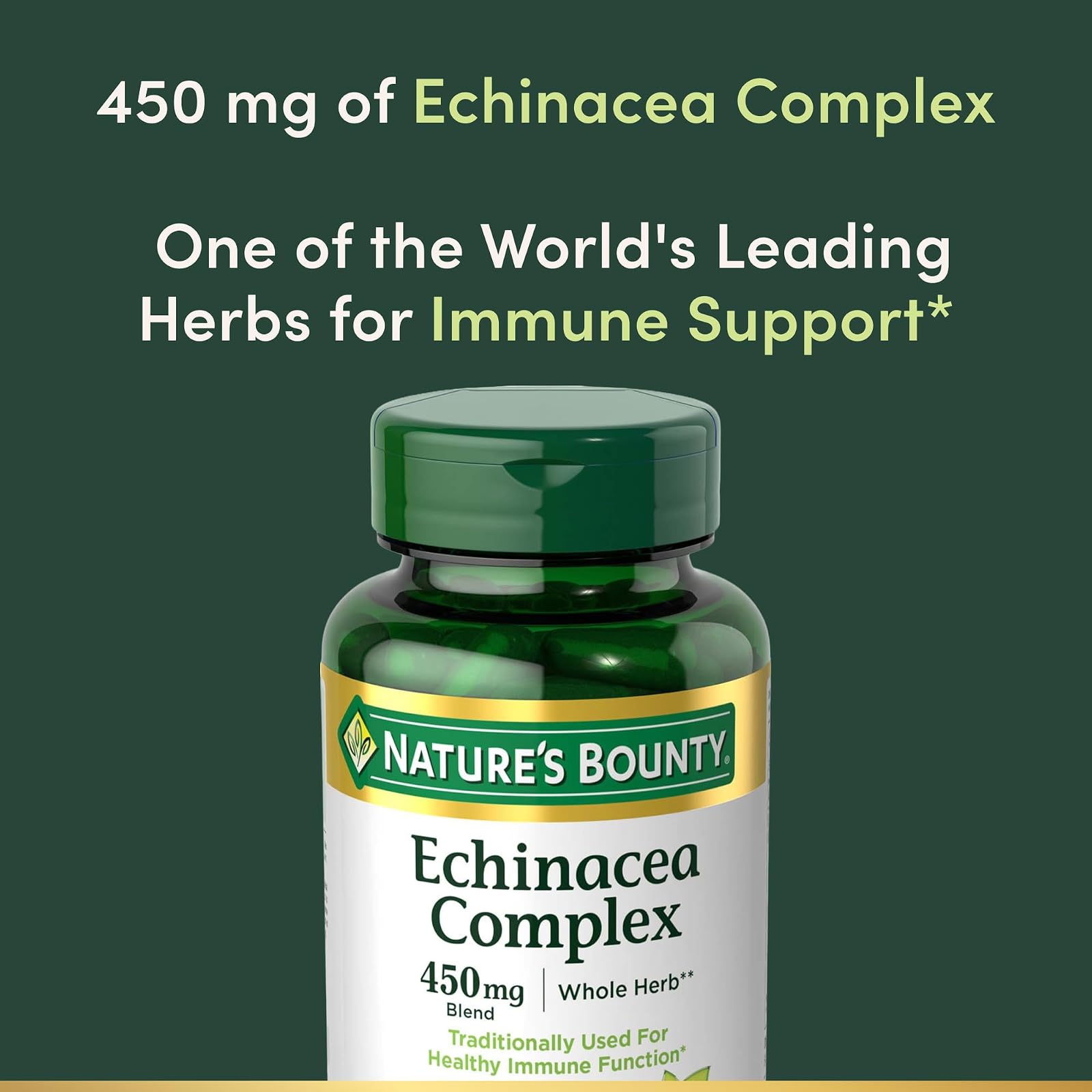 Herbal echinacea supplement for seasonal support