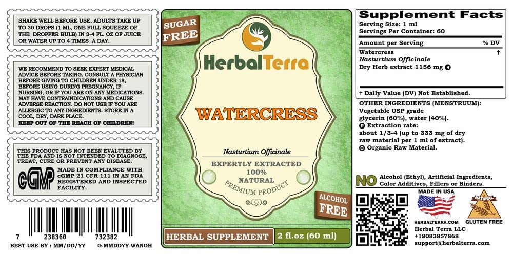 Herbal Echinacea watercress benefits