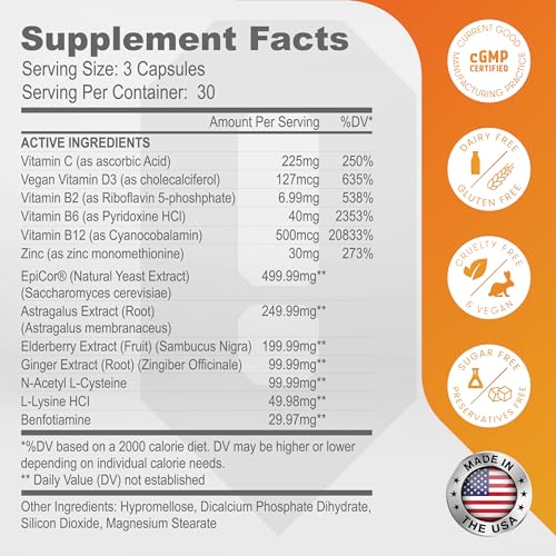 Herbal elderberry capsules for everyday use
