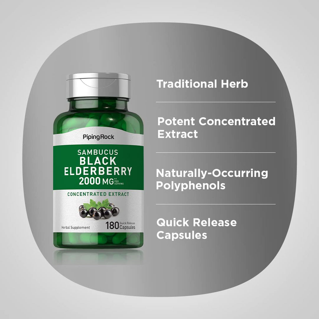 herbal elderberry capsules for seasonal support