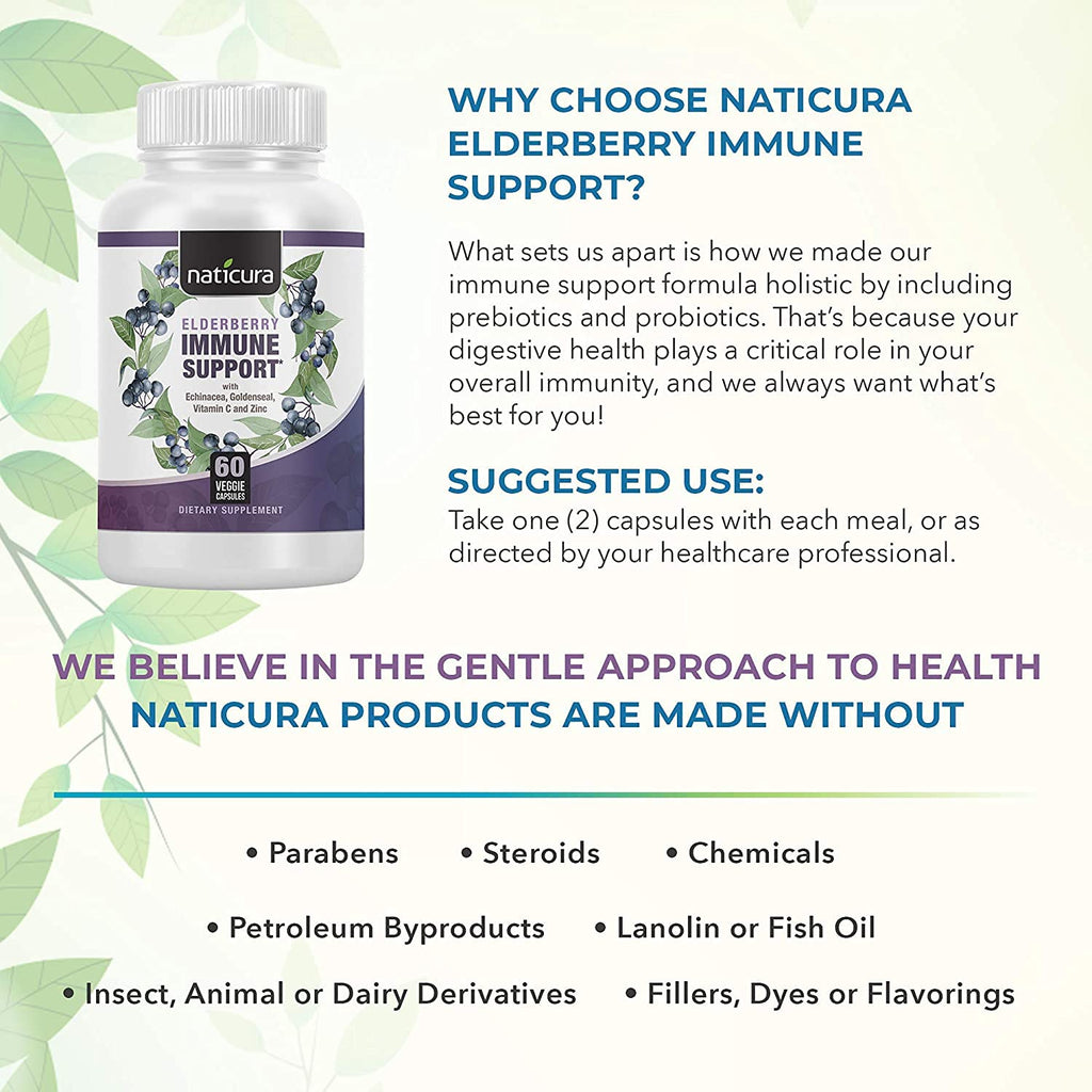 Herbal elderberry formula for immunity
