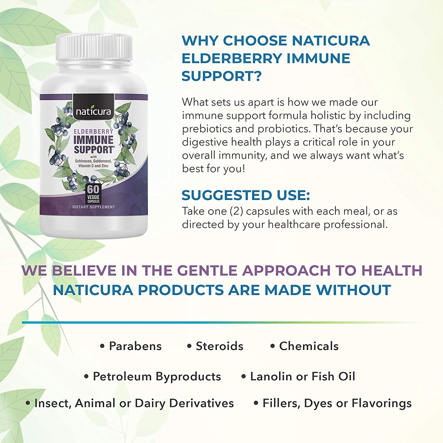 Herbal elderberry formula for immunity