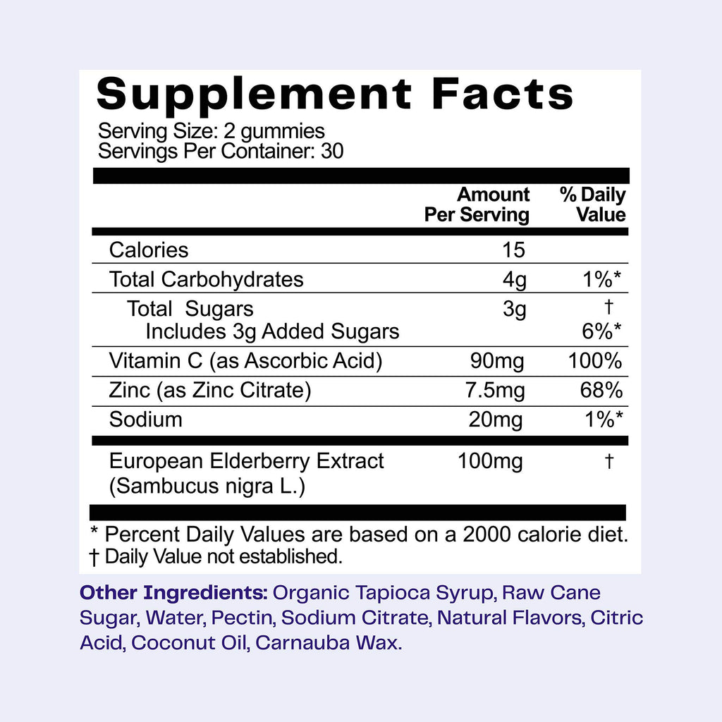 herbal elderberry gummies for everyday use