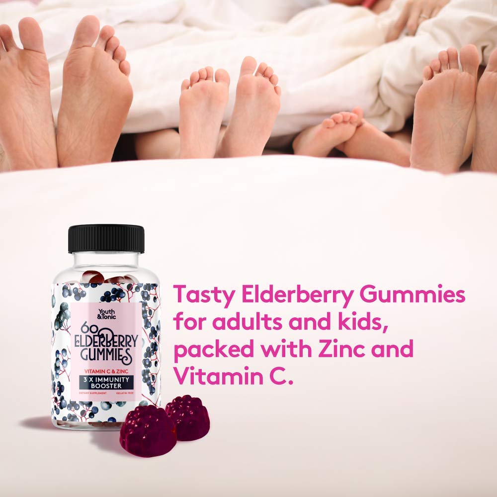 Herbal elderberry gummies for vitality