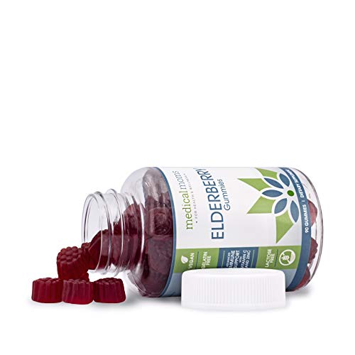 Herbal elderberry gummies with zinc