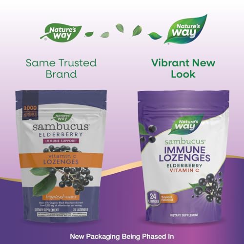 Herbal elderberry lozenges for cold season