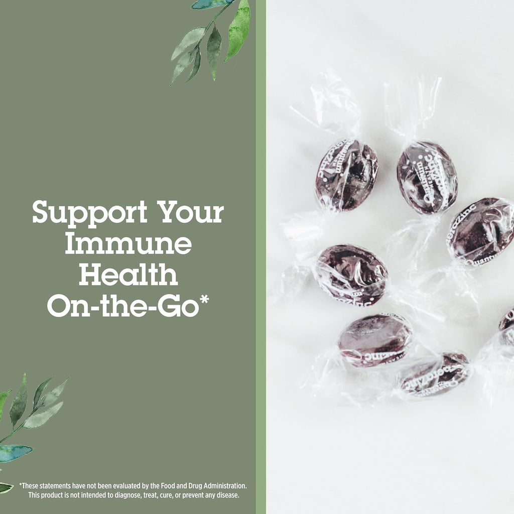 herbal elderberry lozenges for cold support