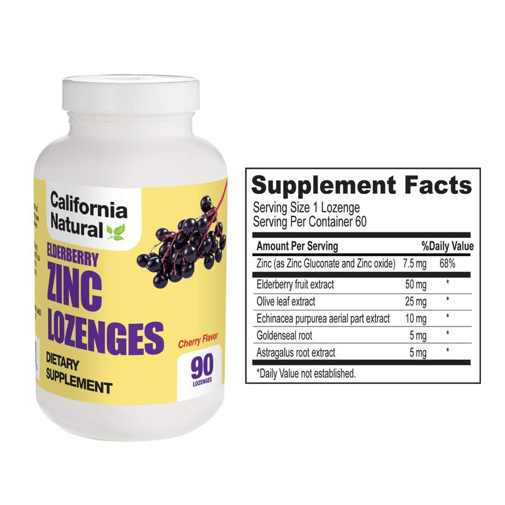 Herbal elderberry lozenges for seasonal support