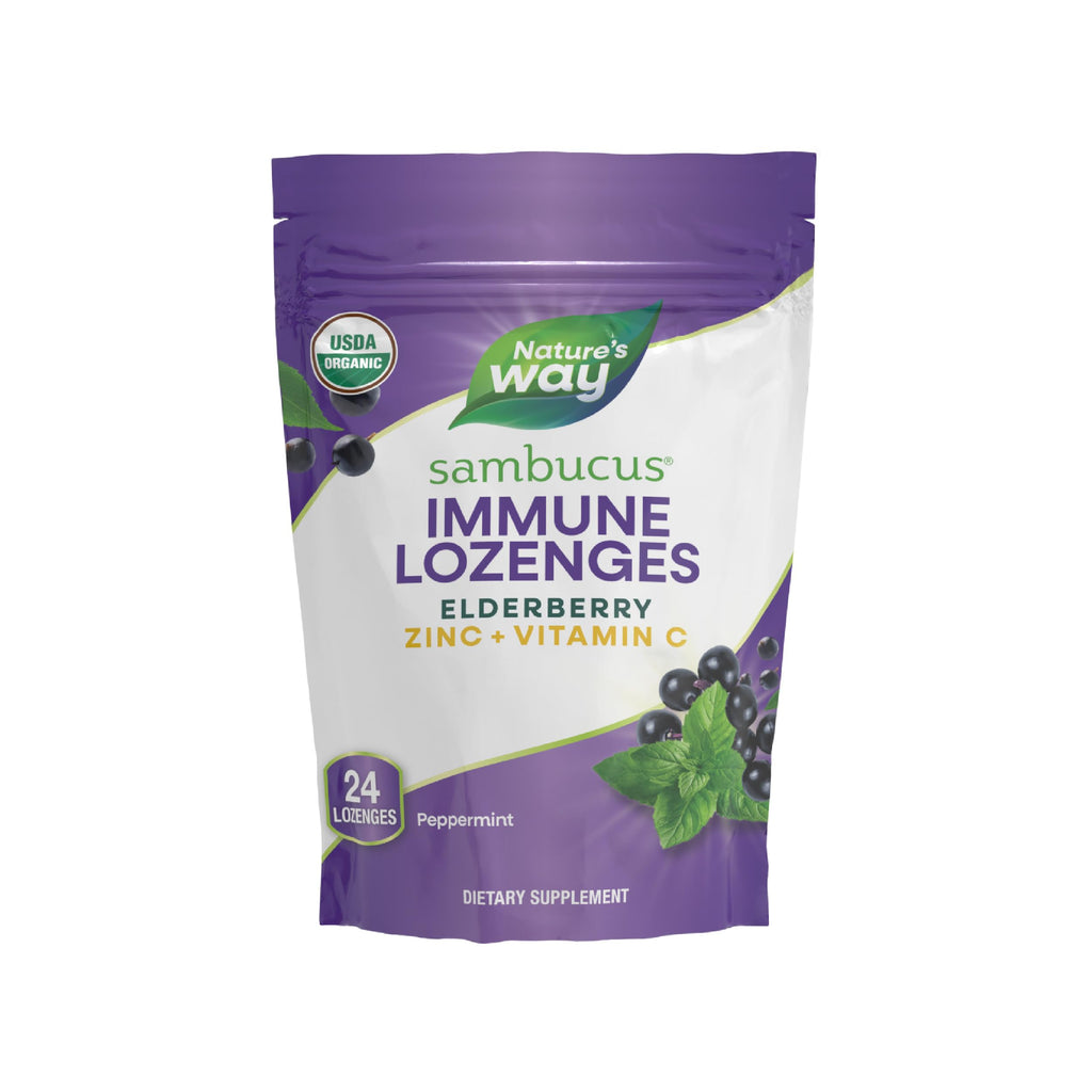 Herbal elderberry lozenges with peppermint