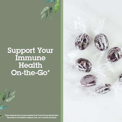 Herbal elderberry lozenges with zinc benefits