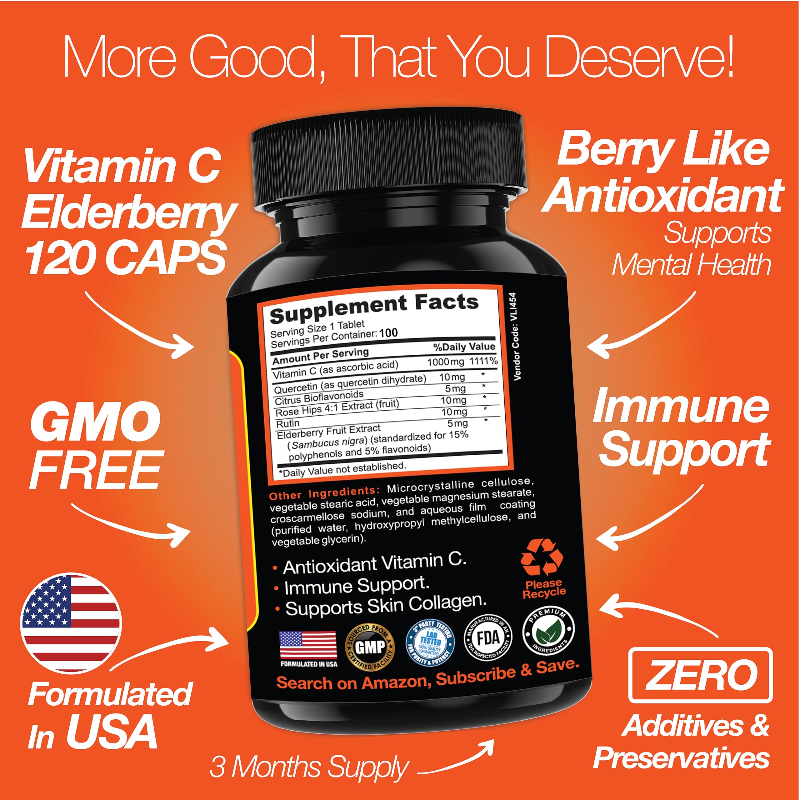 herbal elderberry supplement for health