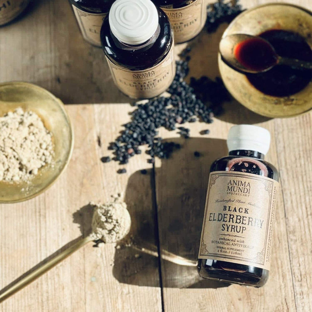 Herbal elderberry syrup for seasonal support