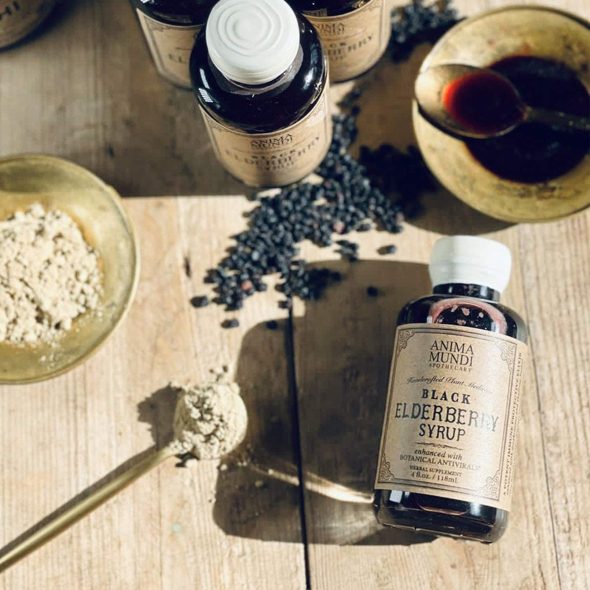 Herbal elderberry syrup for seasonal support
