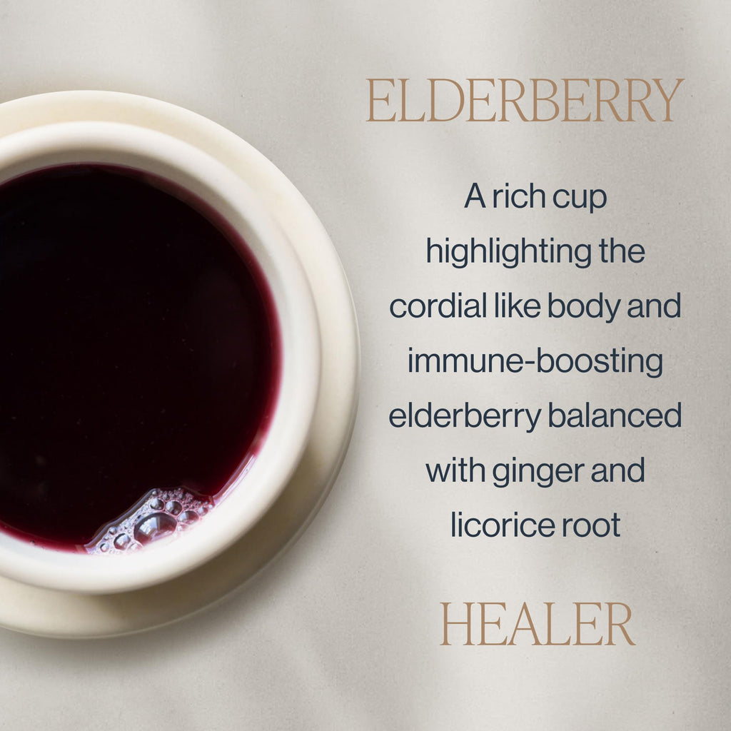 herbal elderberry tea for cold relief
