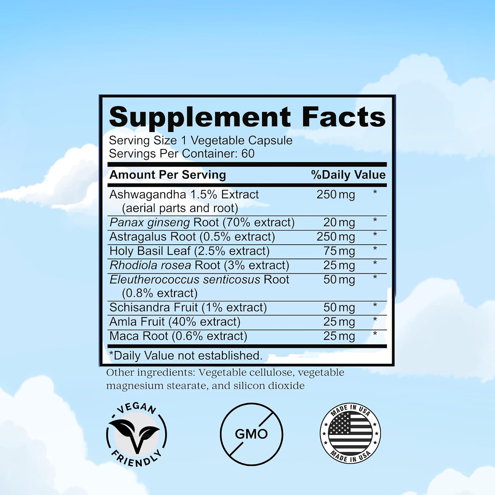 herbal energy booster Ashwagandha capsules