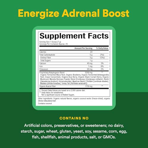 Herbal energy booster with maca