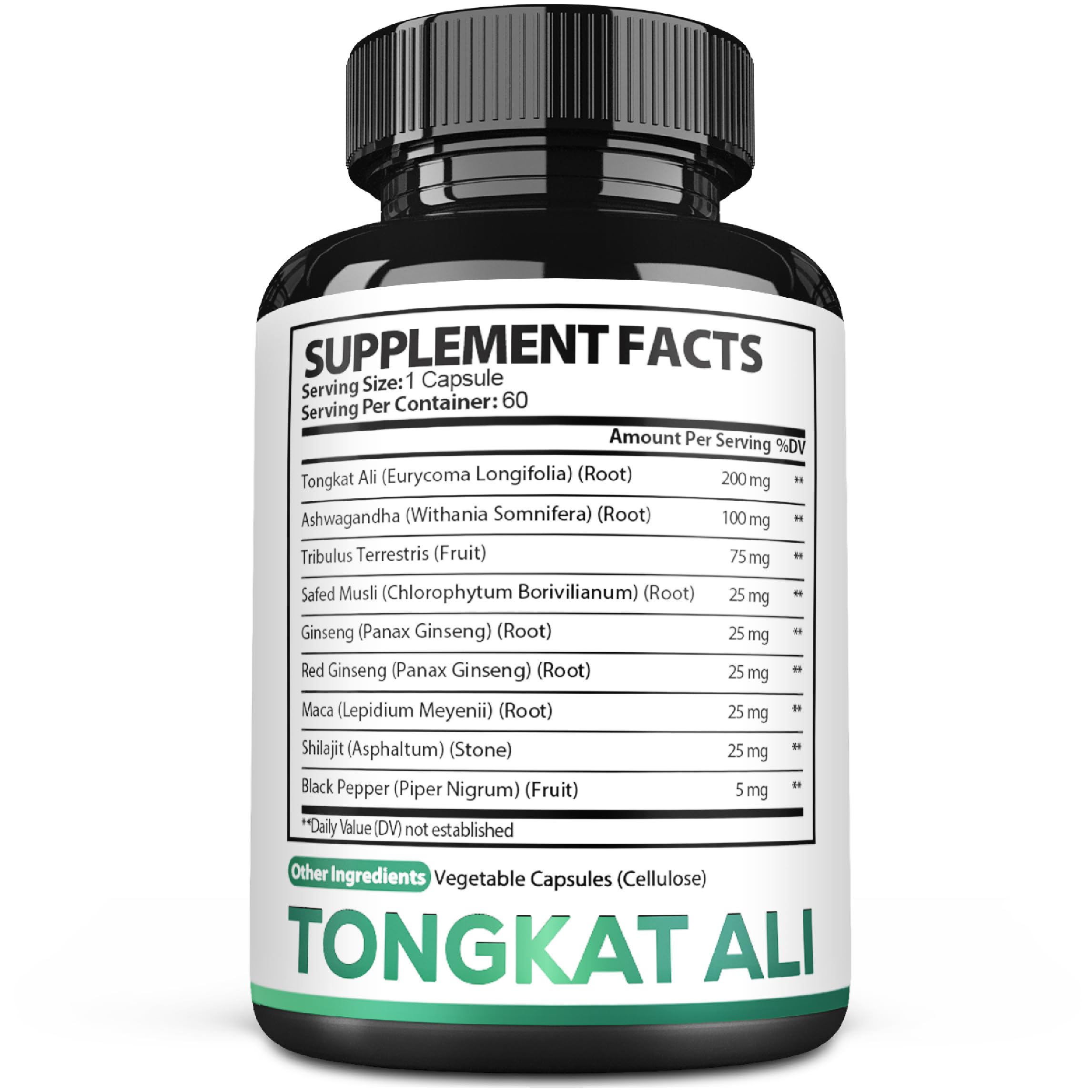 Herbal energy booster with Tongkat Ali