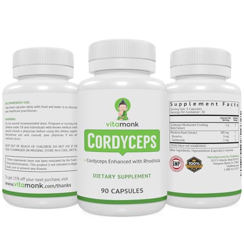herbal energy capsules with mushrooms