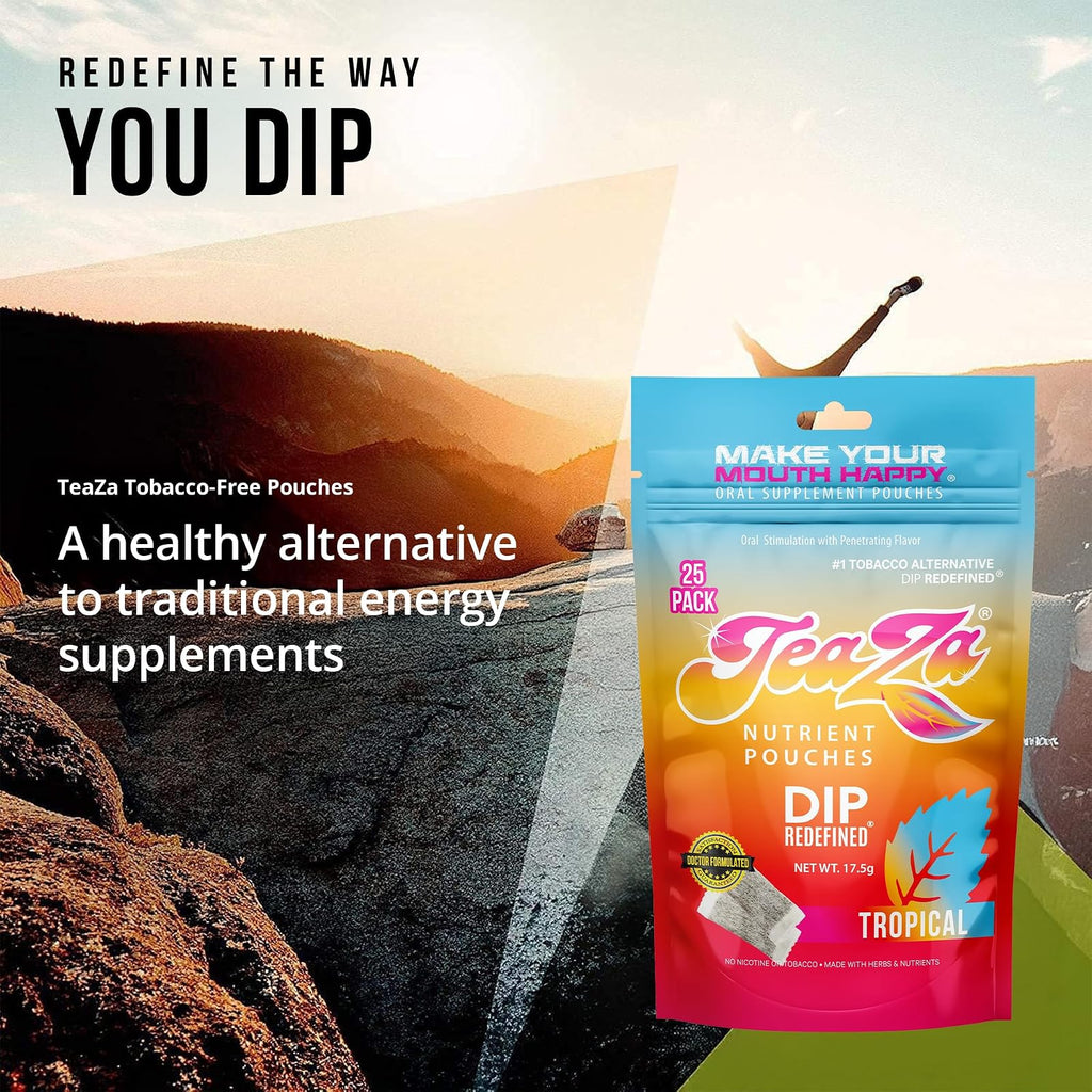Herbal energy solution TeaZa pouches