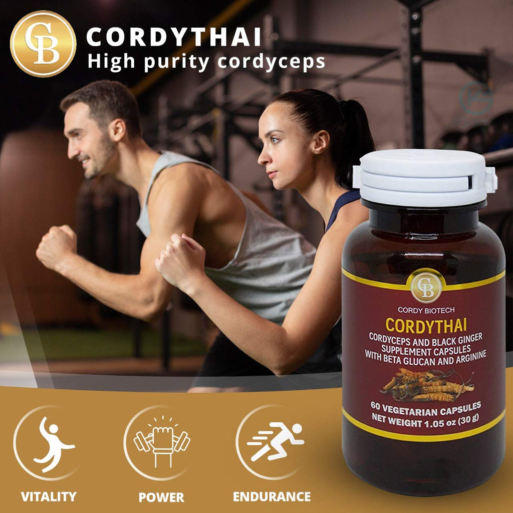 Herbal energy support with mushrooms