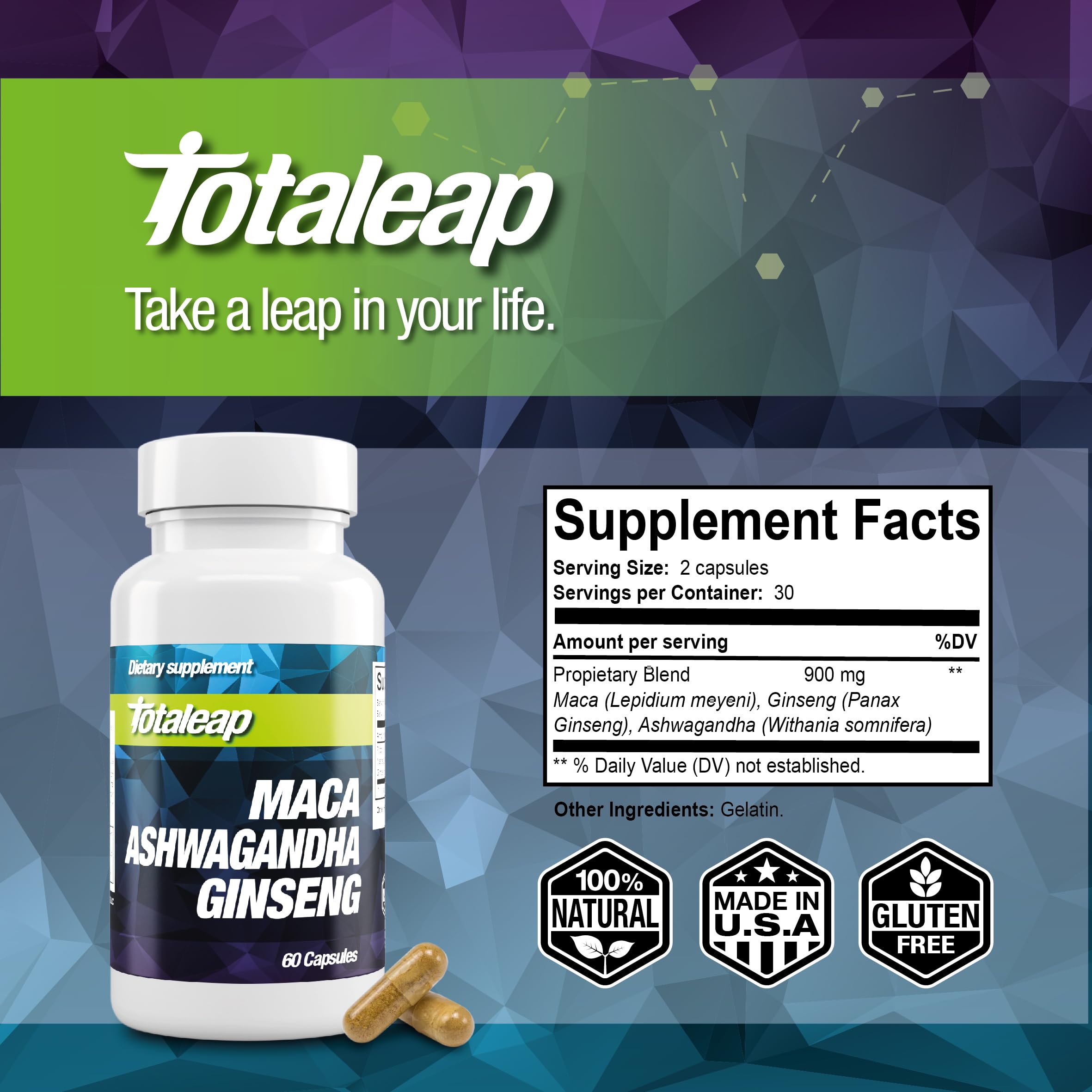 Herbal extract capsules for enhanced vitality