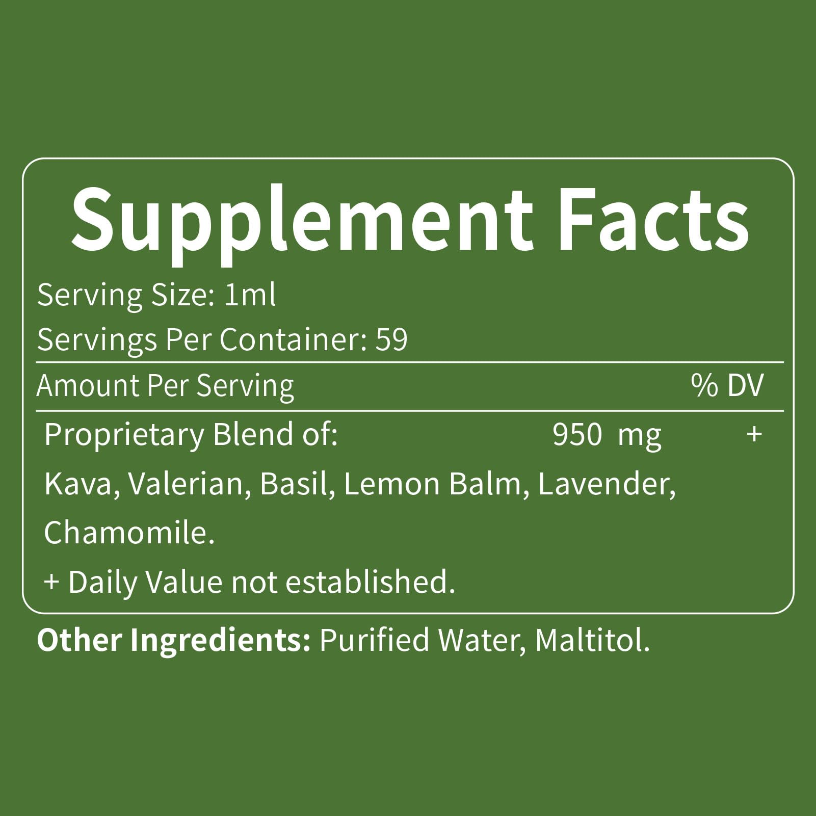 Herbal extract for peaceful nights