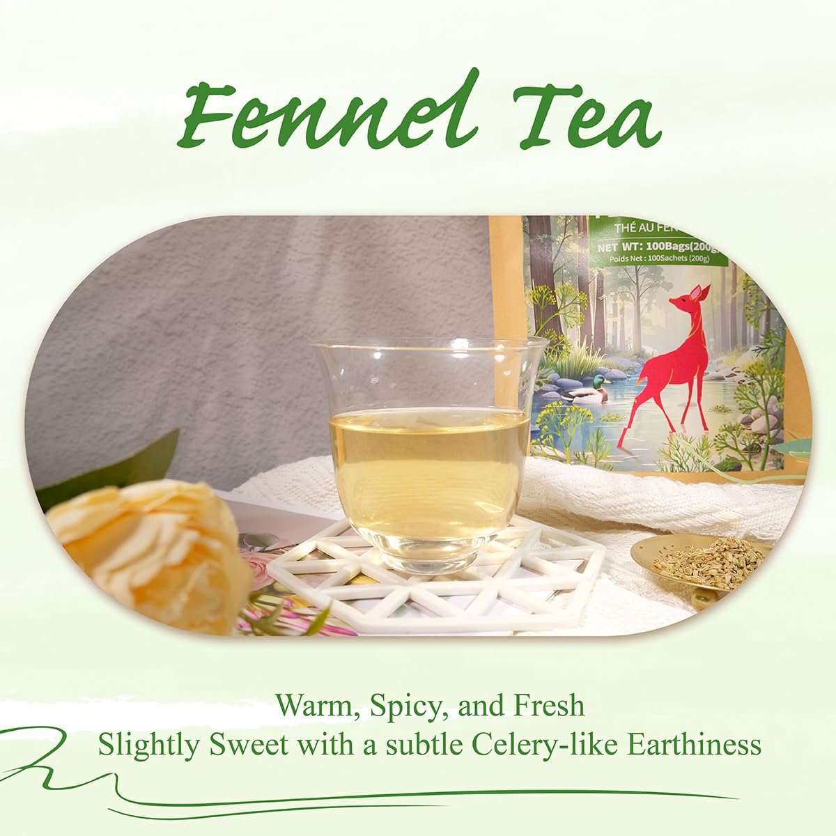 herbal fennel tea for digestion