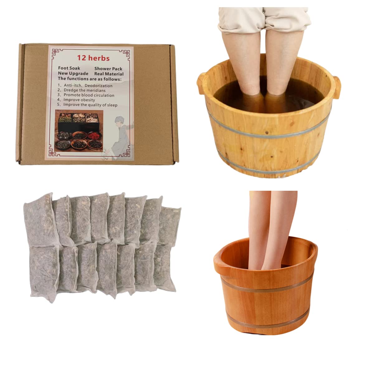 Herbal foot bath for relaxation