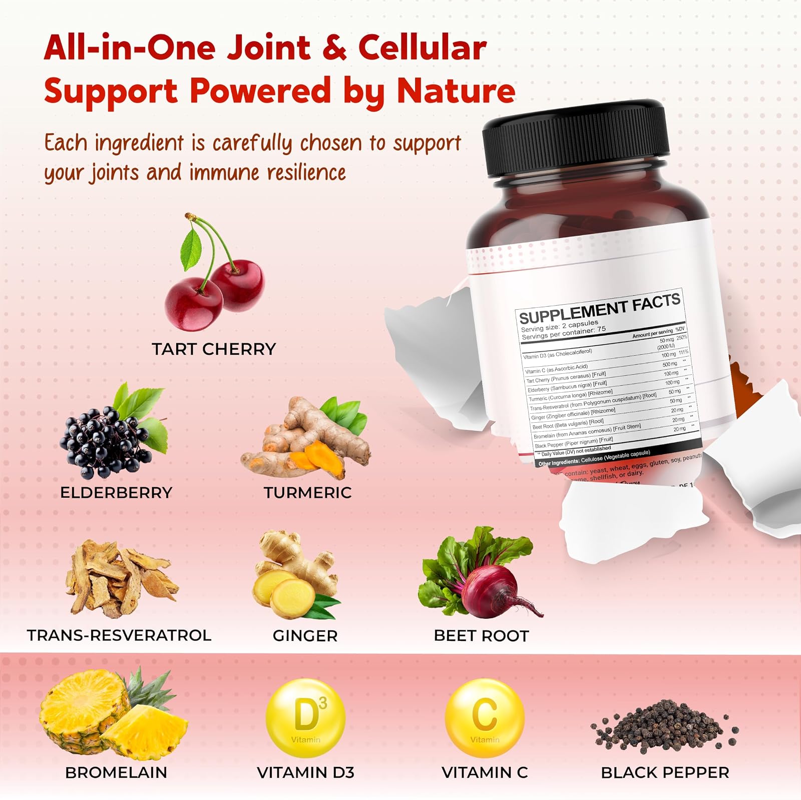 herbal formula with elderberry and turmeric