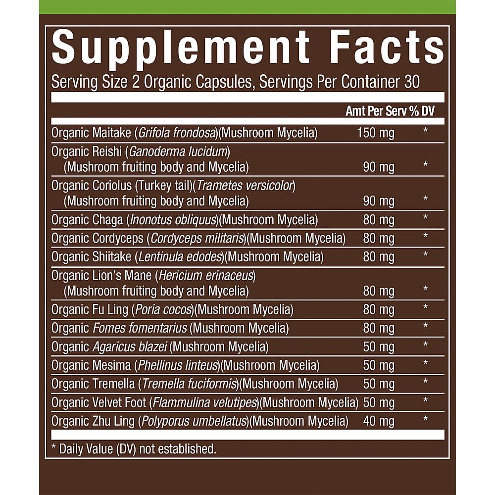 herbal formula with mushrooms benefits